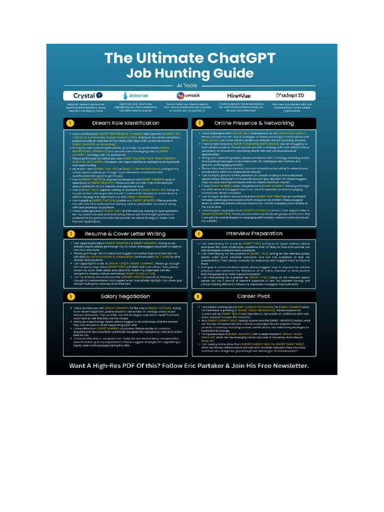 ChatGPT Job Hunting Guide | PDF
