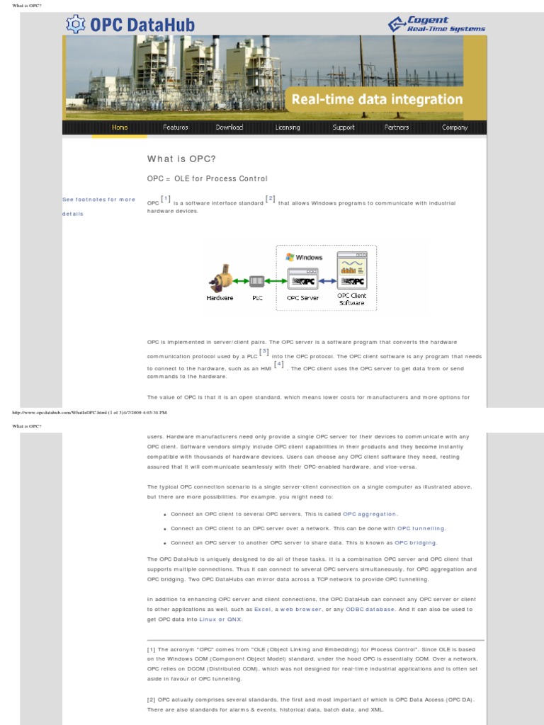 What Is OPC | PDF | Areas Of Computer Science | Computer Networking
