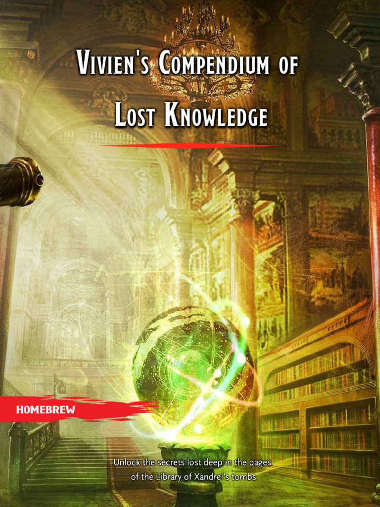 Vivien's Compendium of Lost Knowledge | PDF | Puppets