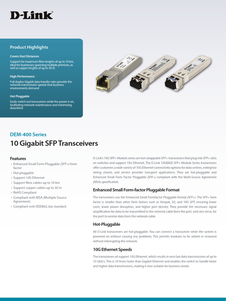 DEM - 400 Series Datasheet en EU | PDF | Data Transmission | Networking ...