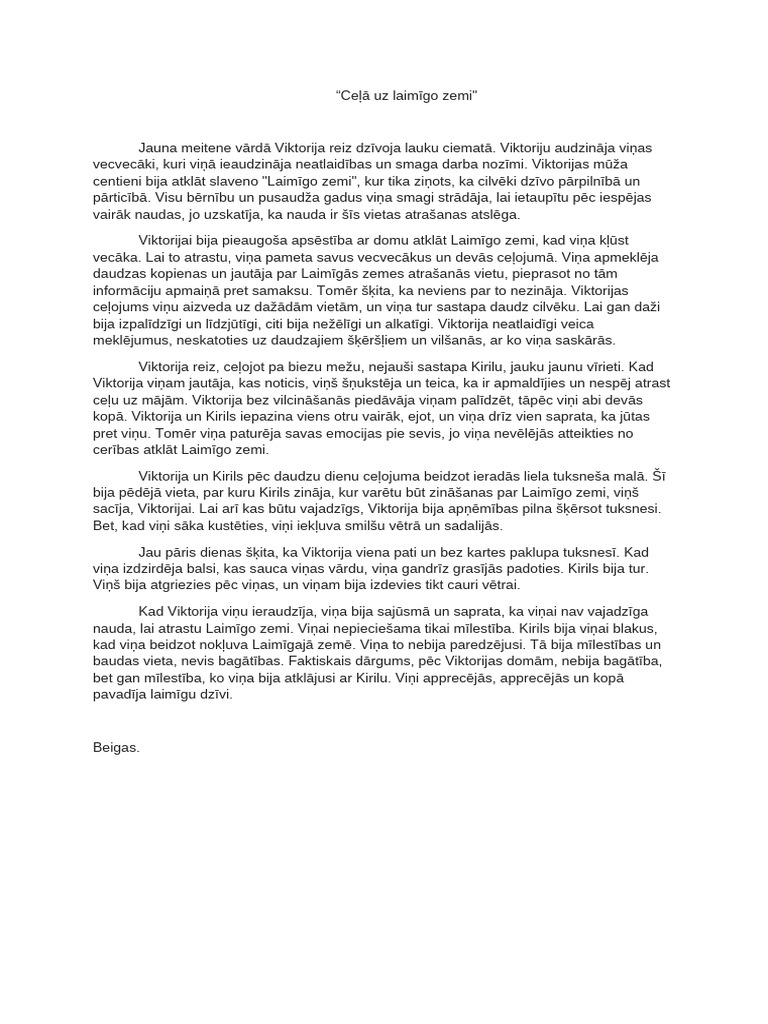 Pasaka_Cela_uz_Laimigo_zemi | PDF