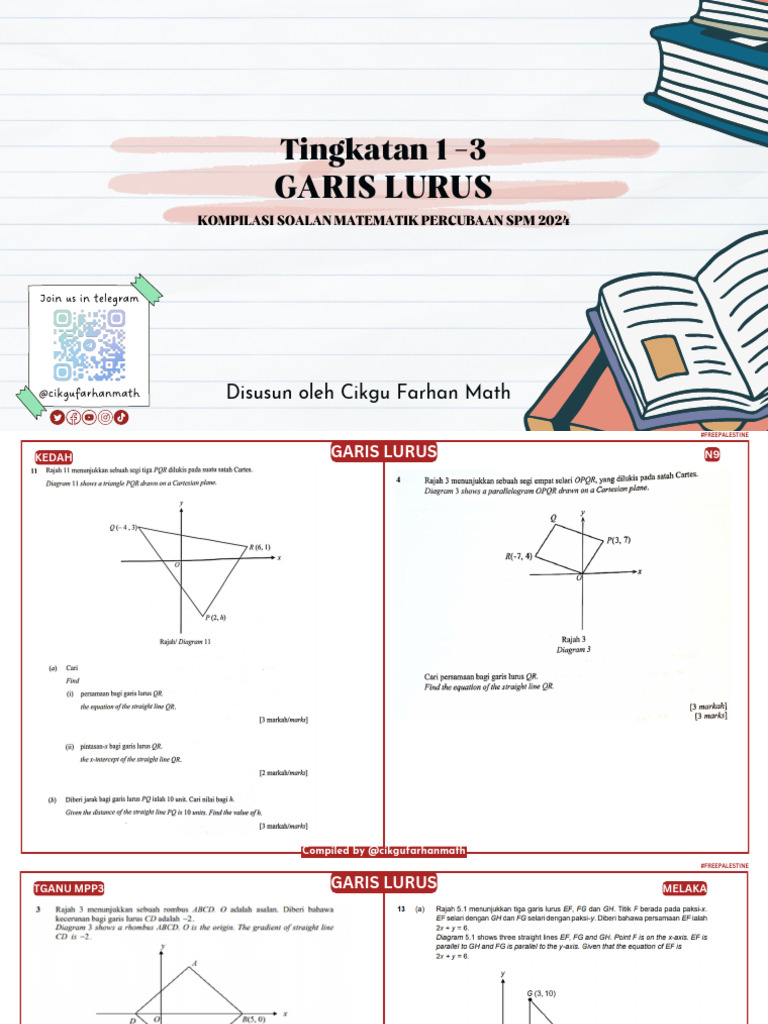 Kompilasi Soalan Garis Lurus Tingkatan 3 | PDF