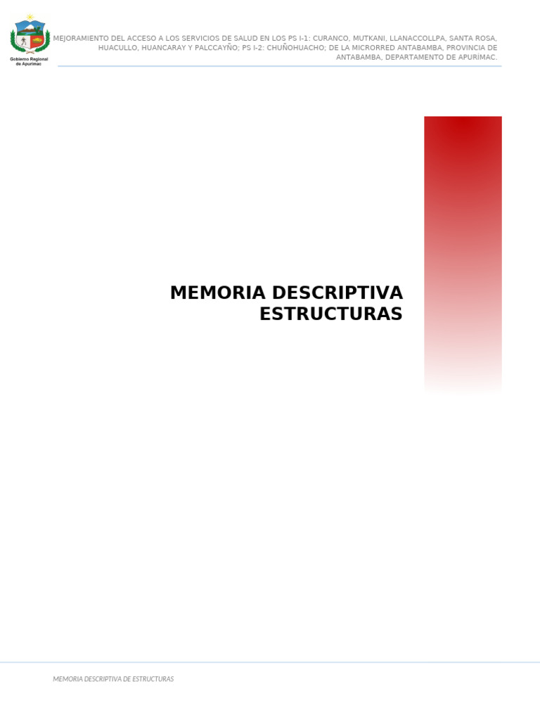 2.- Memoria Descriptiva Estructuras | PDF | Hormigón | Columna
