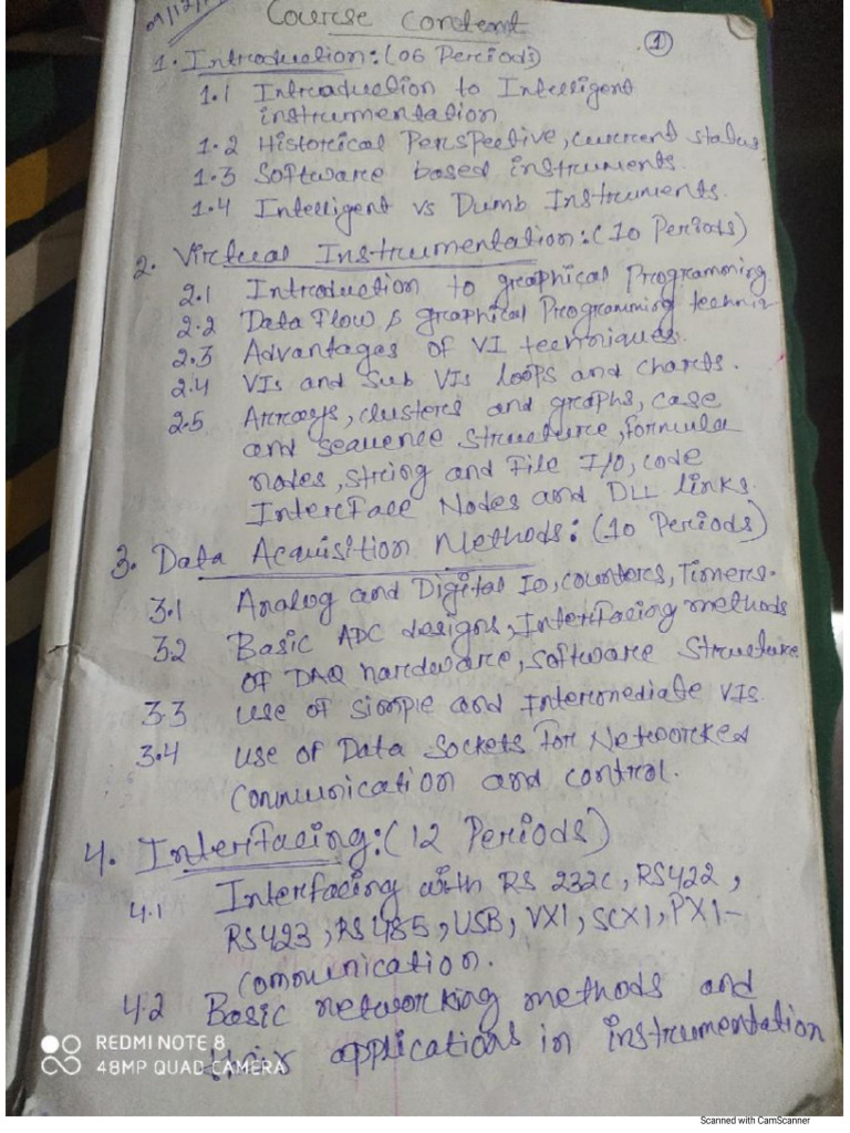 8 TH Sem Intelligent Instrumentation | PDF