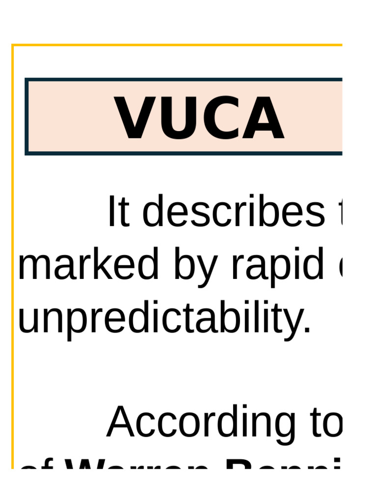 VUCA 1 | PDF