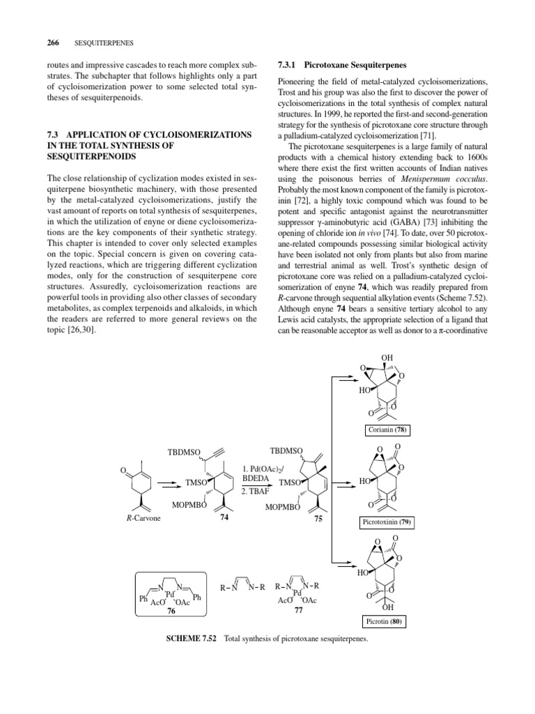 Cycloisomerizations in Sesquiterpenoid Synthesis | PDF | Chemical ...