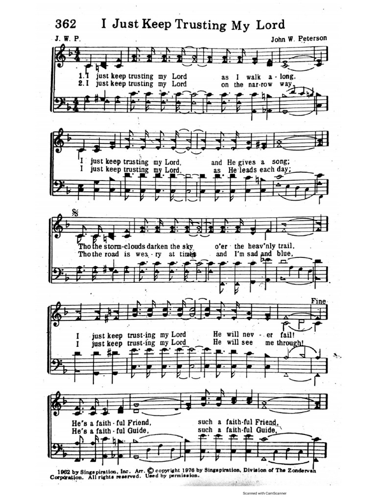 I Just Keep Trusting My Lord | PDF