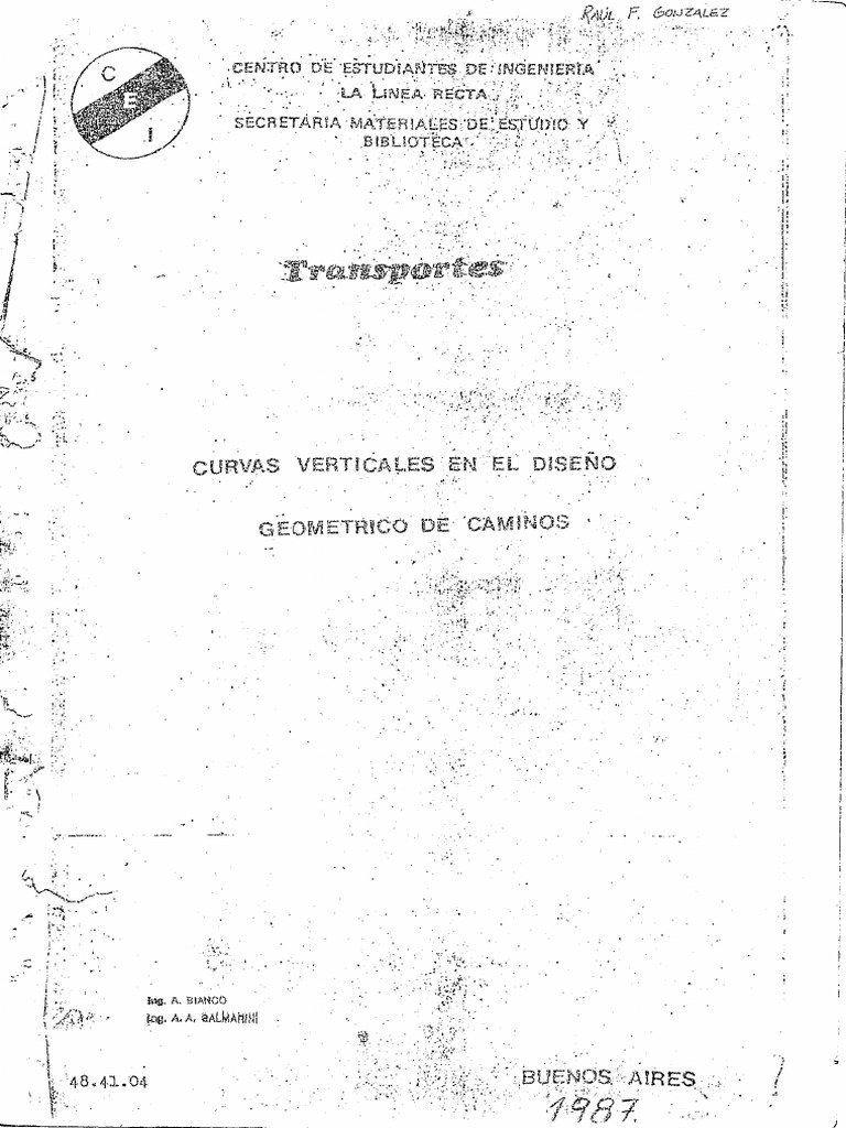 Curvas Verticales en El Diseño Geometrico de Caminos | PDF | Curva ...