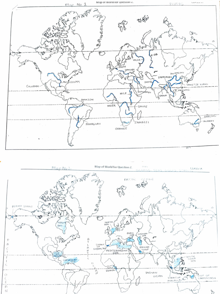 World Political Map Template PDF | PDF