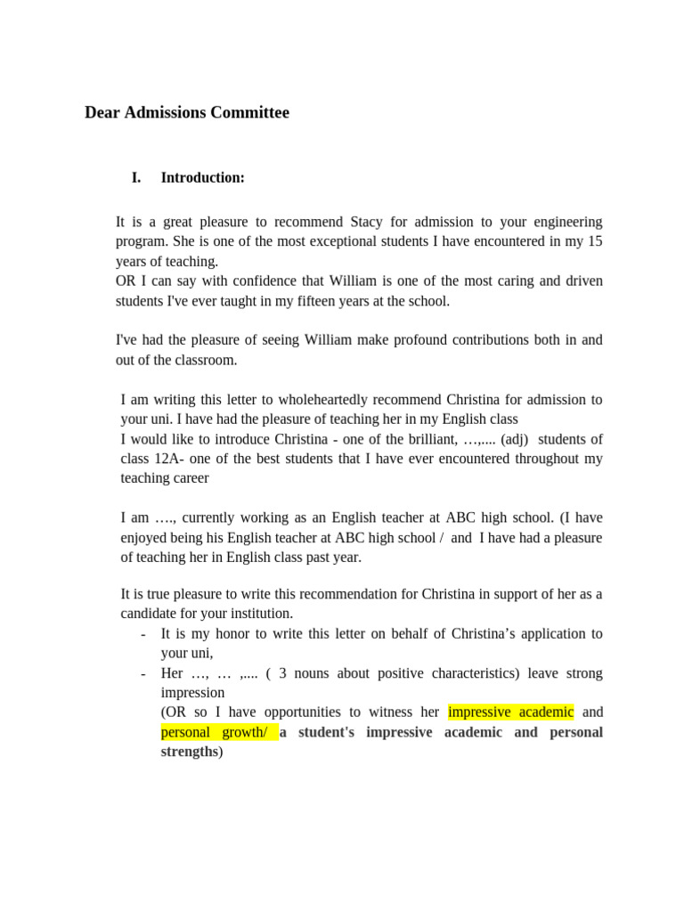 Copy of Outline LOR | PDF | Learning | Creativity