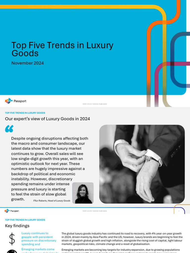 Top 5 Luxury Goods Trends 2024 | PDF | Cost Of Living | Brand