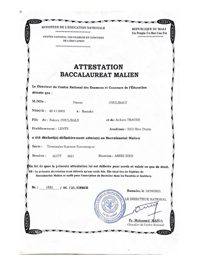 ATTESTATION | PDF
