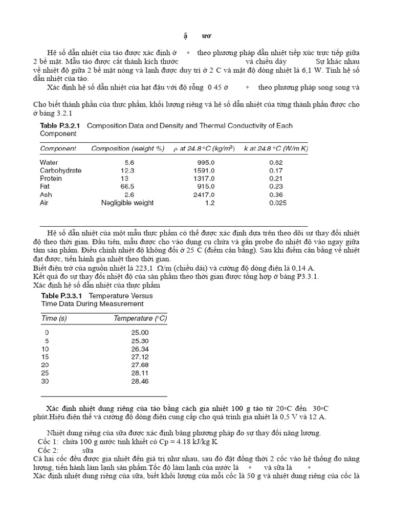 vật lý thực phẩm c2 | PDF