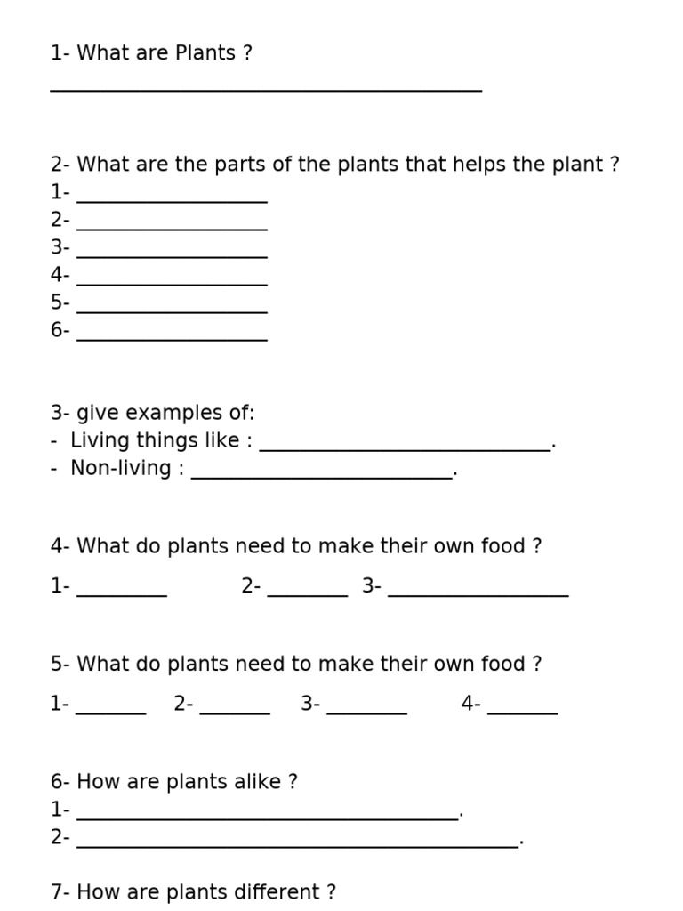 Plants Quiz | PDF
