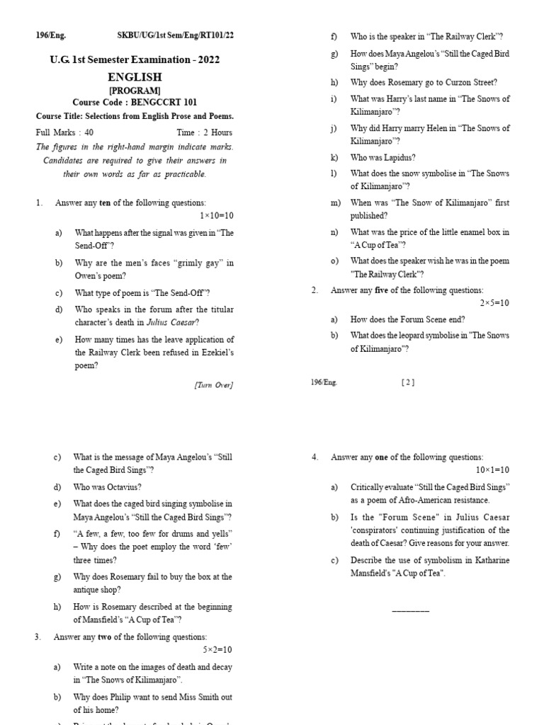 Emglish-BENGCCRT 101 | PDF