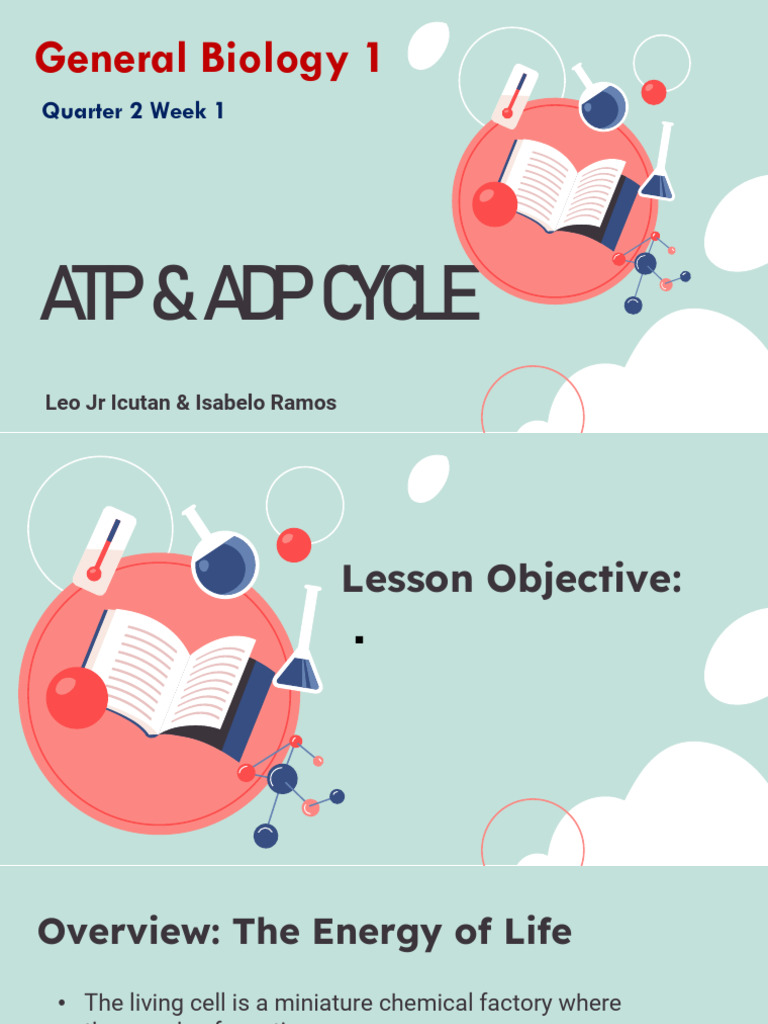 ATP and ADP Cycle by Sir Leo JR and Sir Isabelo Gen Bio 1 Q2 Week 1 ...