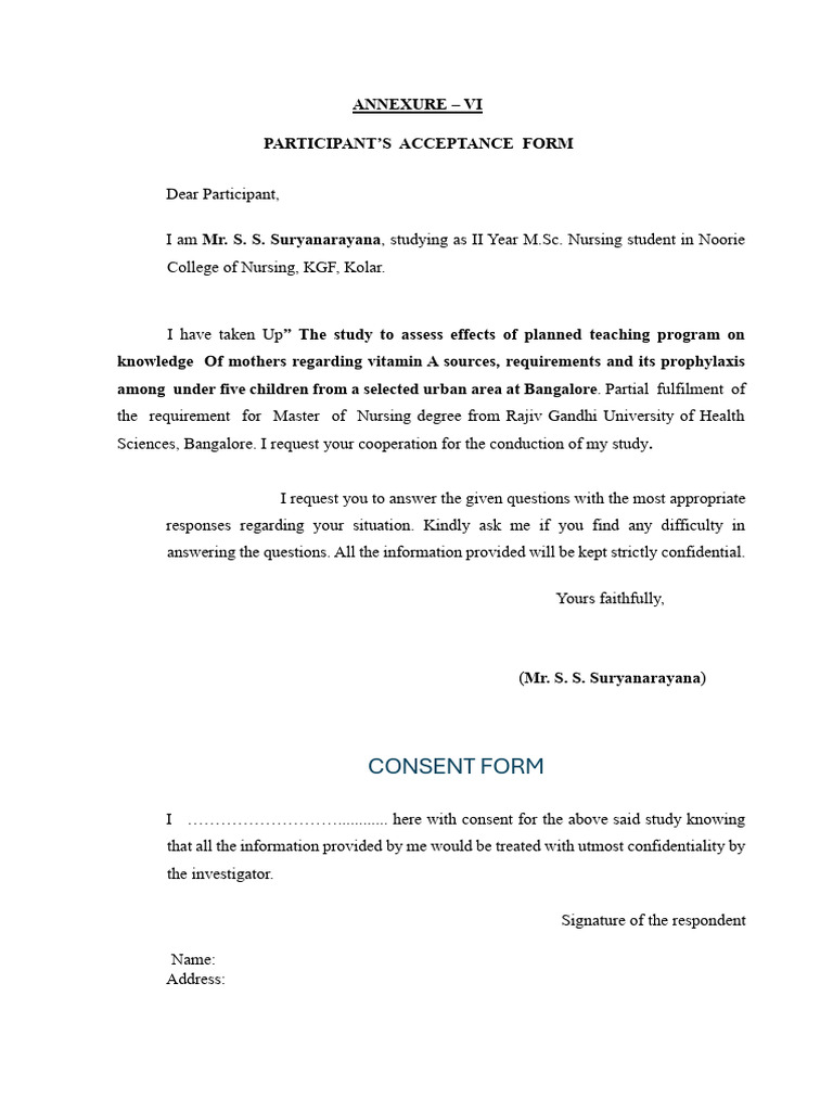 Consent Form | PDF