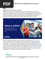 CGPA Conversion | PDF