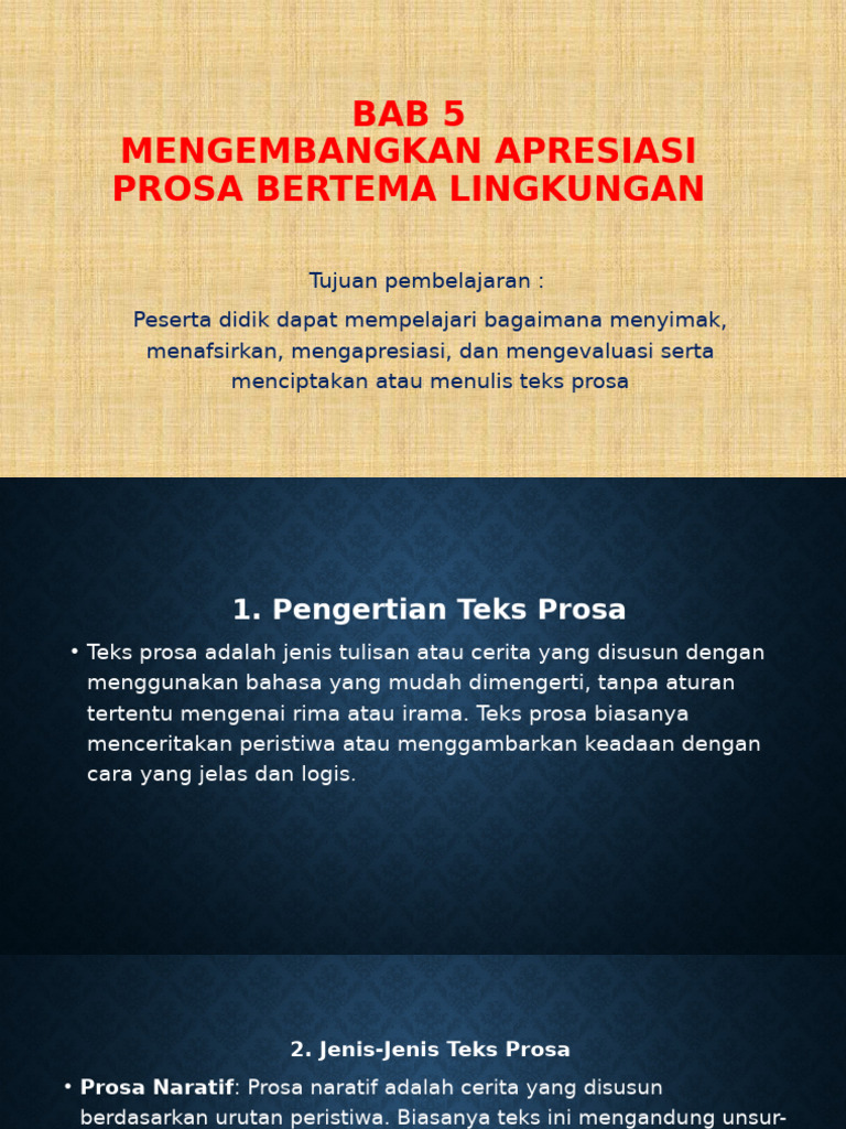 Materi Teks Prosa XI Genap | PDF