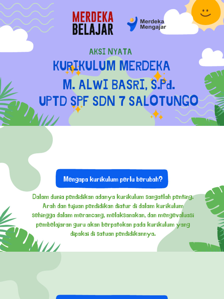 Kurikulum Merdeka Aksi Nyata Alwi | PDF