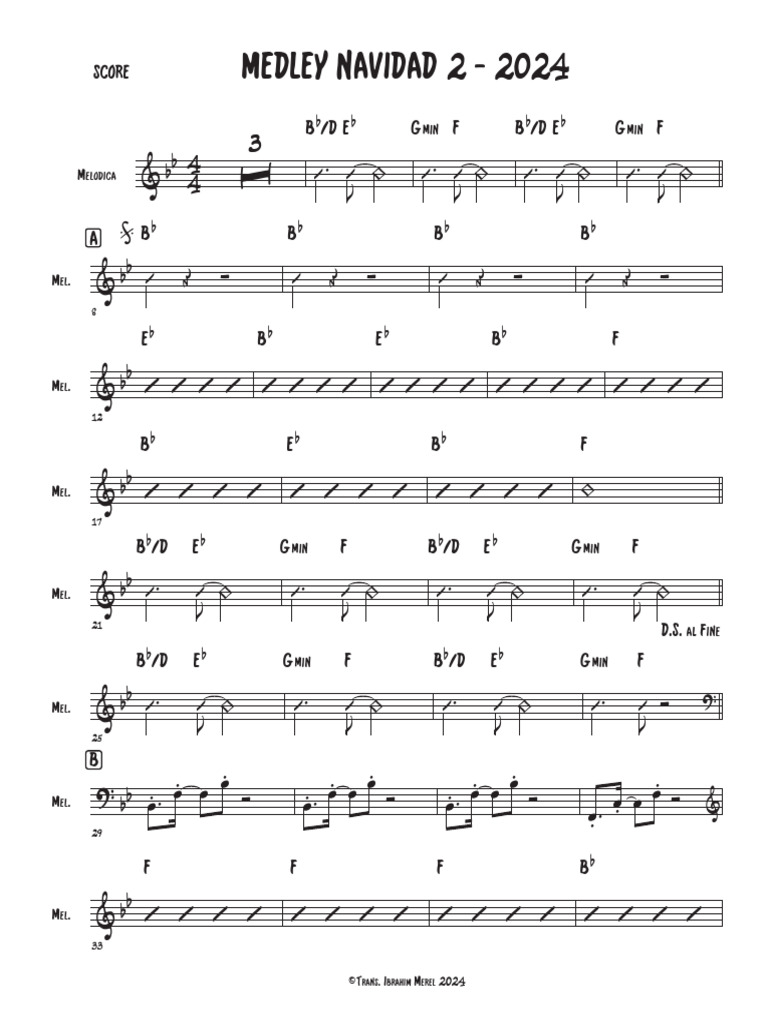 Medley 2 Navidad 2024 - SCORE | PDF