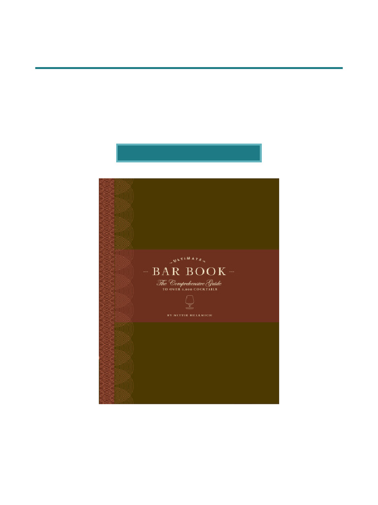 Bestseller List The Ultimate Bar Book The Comprehensive Guide to Over 1,000 Cocktails Best ...