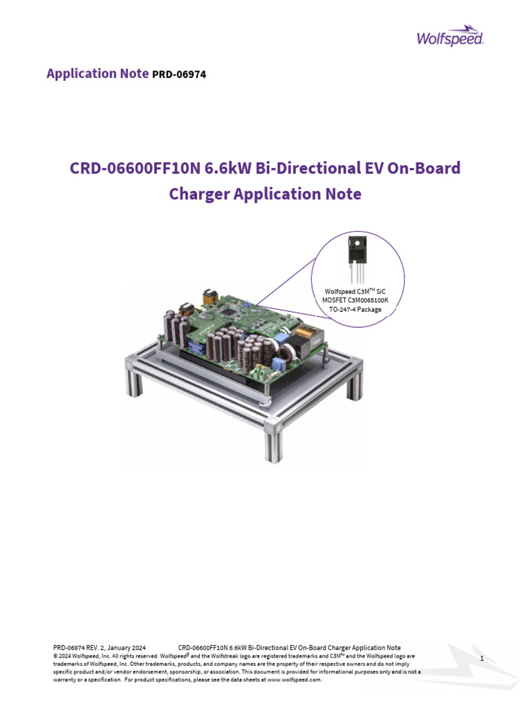 6.6kW Bi-Directional OBC Wolfspeed | PDF | Power Inverter | Battery Charger