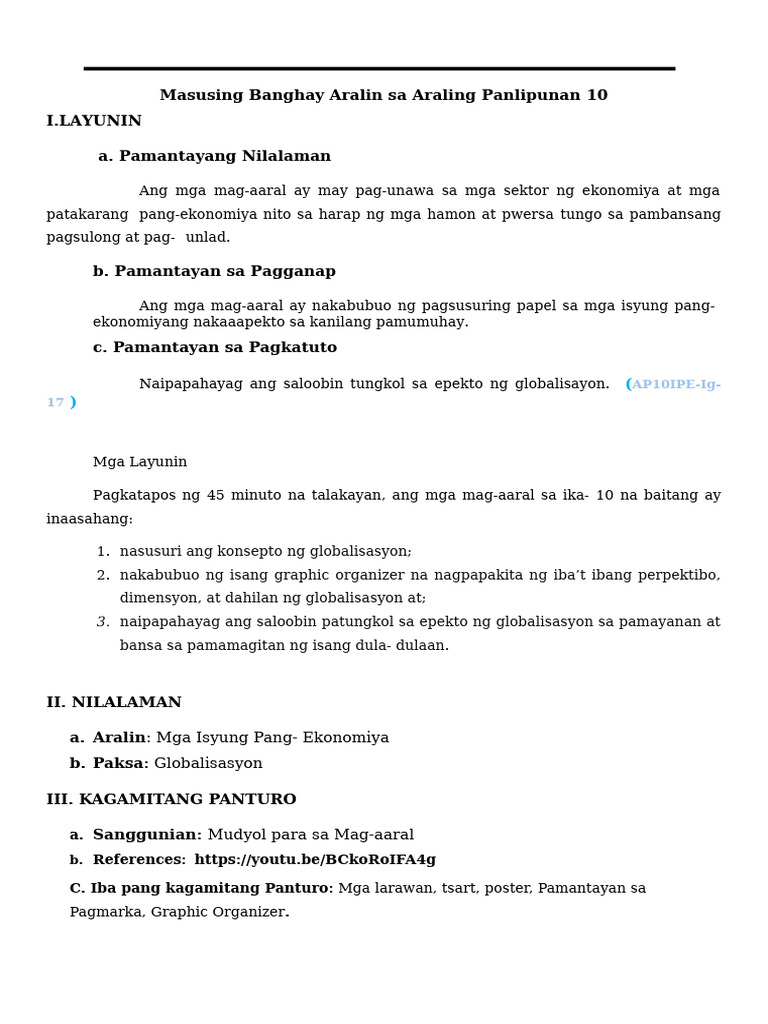 Duque LP Globalization | PDF