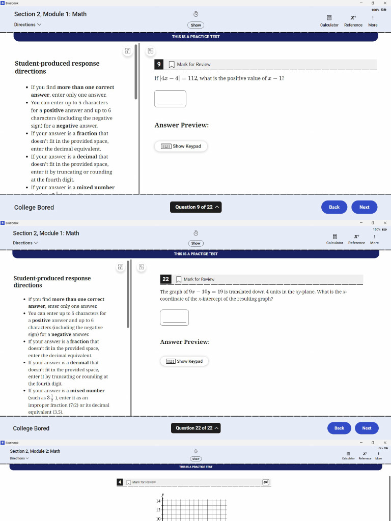 SAT Practice Test 4 Mistakes (Math) | PDF