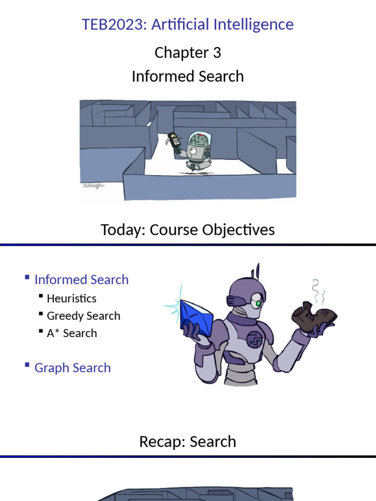 Lecture 3 - Informed Search | PDF | Algorithms | Theoretical Computer Science