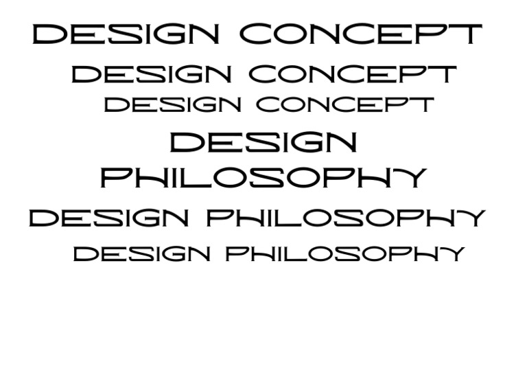 Design Concept | PDF