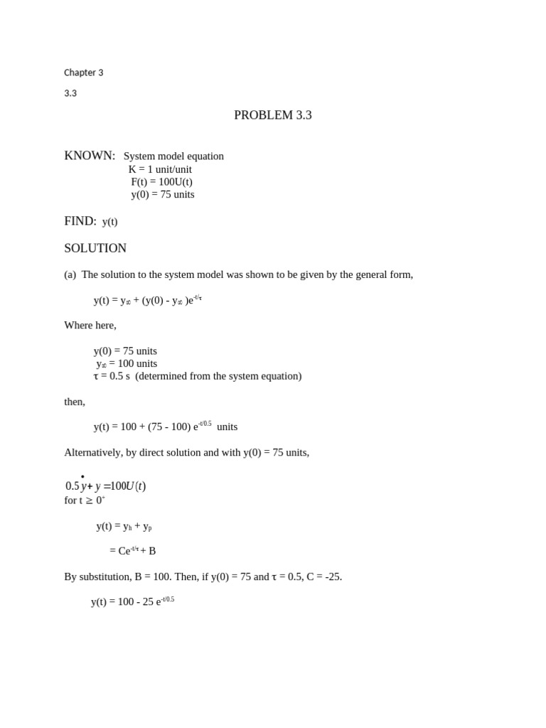 Chapter 3 Solution | PDF
