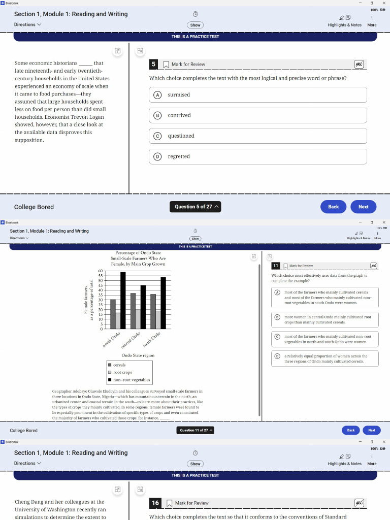 SAT Practice Test 4 Mistakes (Reading and Writing) | PDF