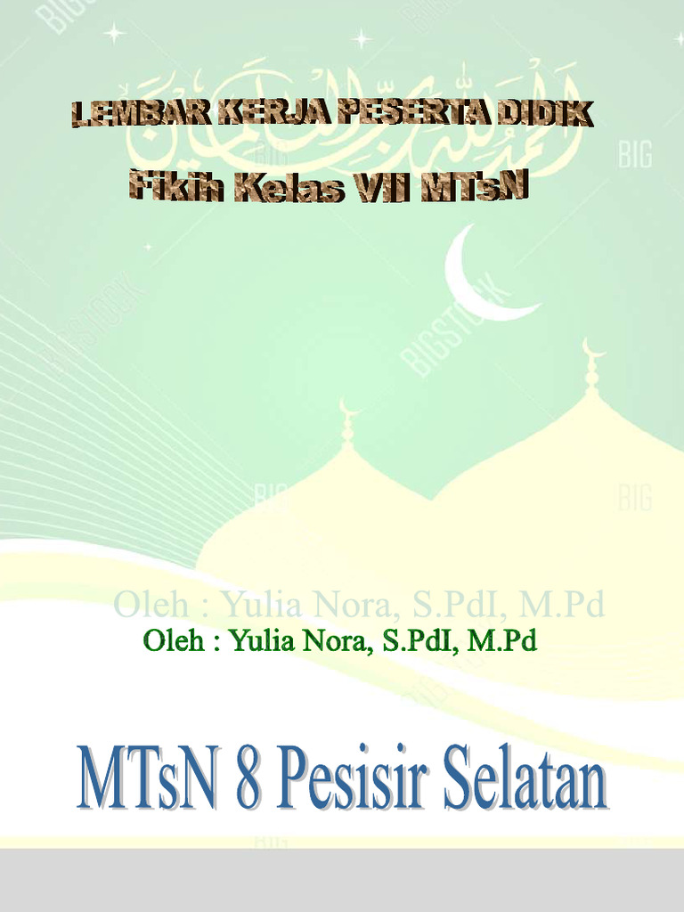 LKPD FIKIH Kelas 7 Semester 1 Bab II | PDF