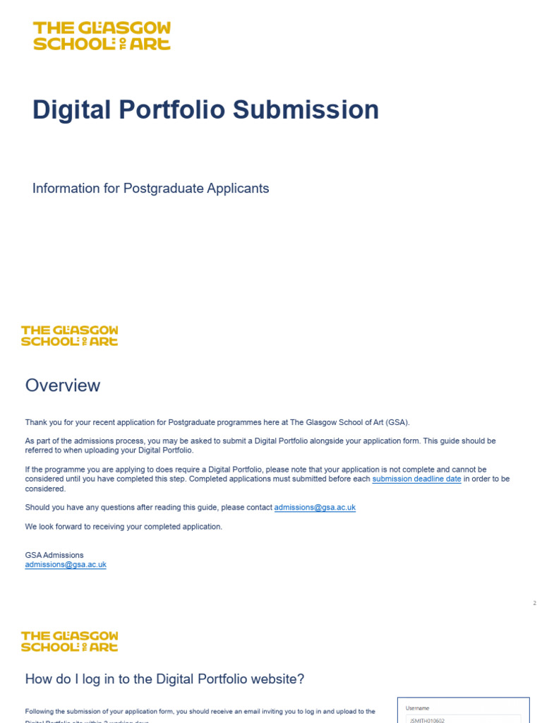 Digital Portfolio Site (Postgraduate) 2024 | PDF | Password | Computing