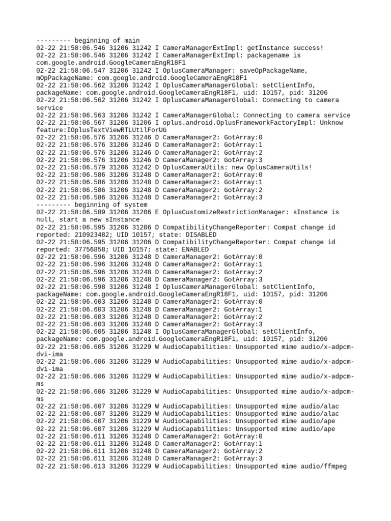 Log Cat 1740232686446 | PDF | Software Engineering | System Software