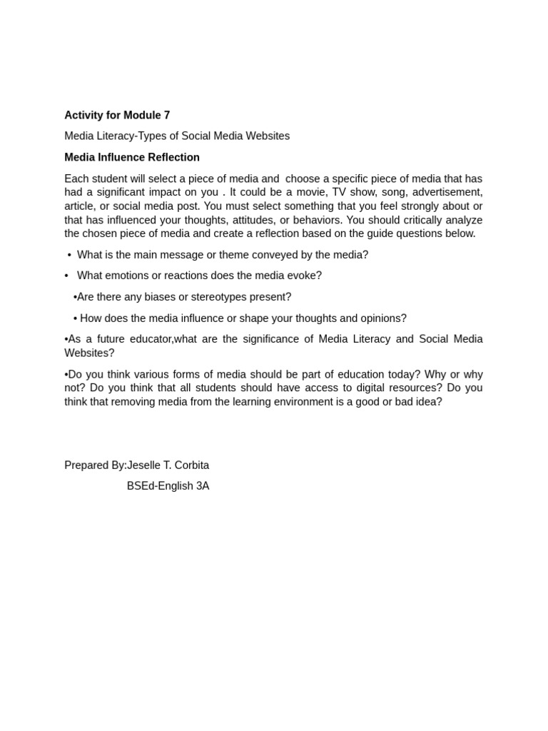 Module 7 ASSESSMENT | PDF