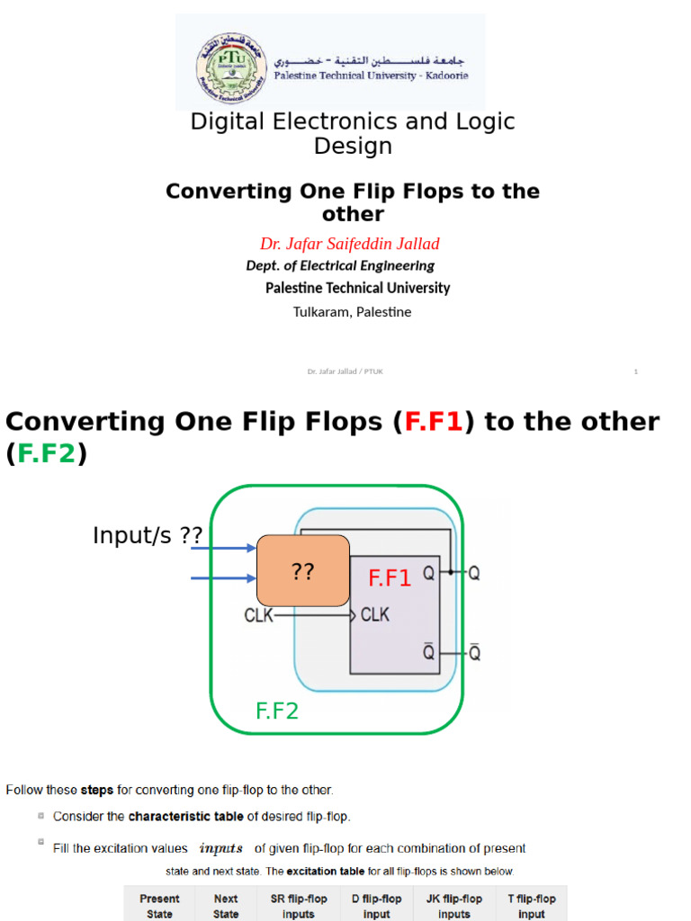 Flip Flop Conversion Techniques | PDF