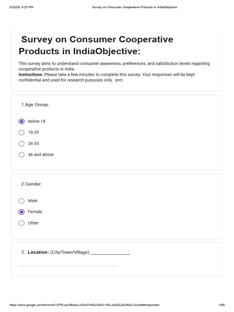 Untitled Form - Google Forms | PDF | Grocery Store | Cooperative