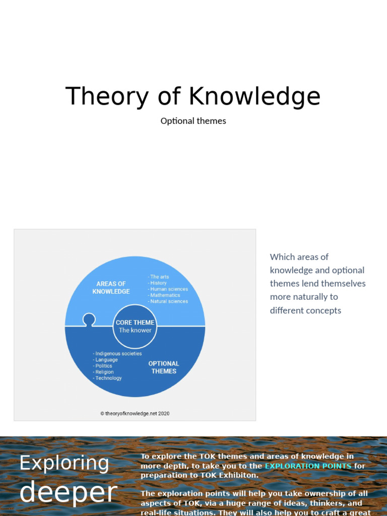 TOK Themes and Knowledge Exploration | PDF | Knowledge | Liberal Arts ...