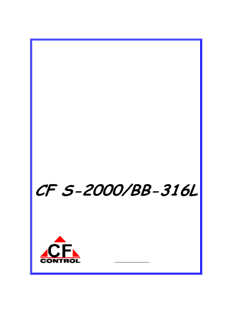 CF Control S-200 - bb-316l - CF Control | PDF | Relé | Energia electrica