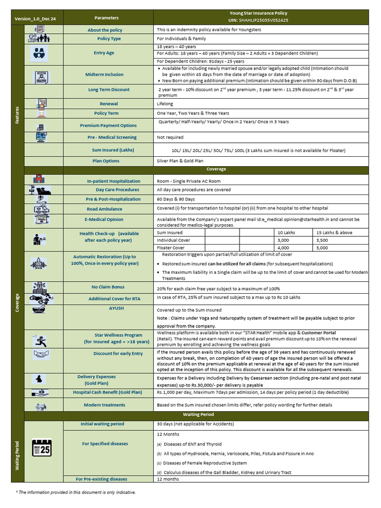 YoungStar Insurance Policy Overview | PDF | Insurance