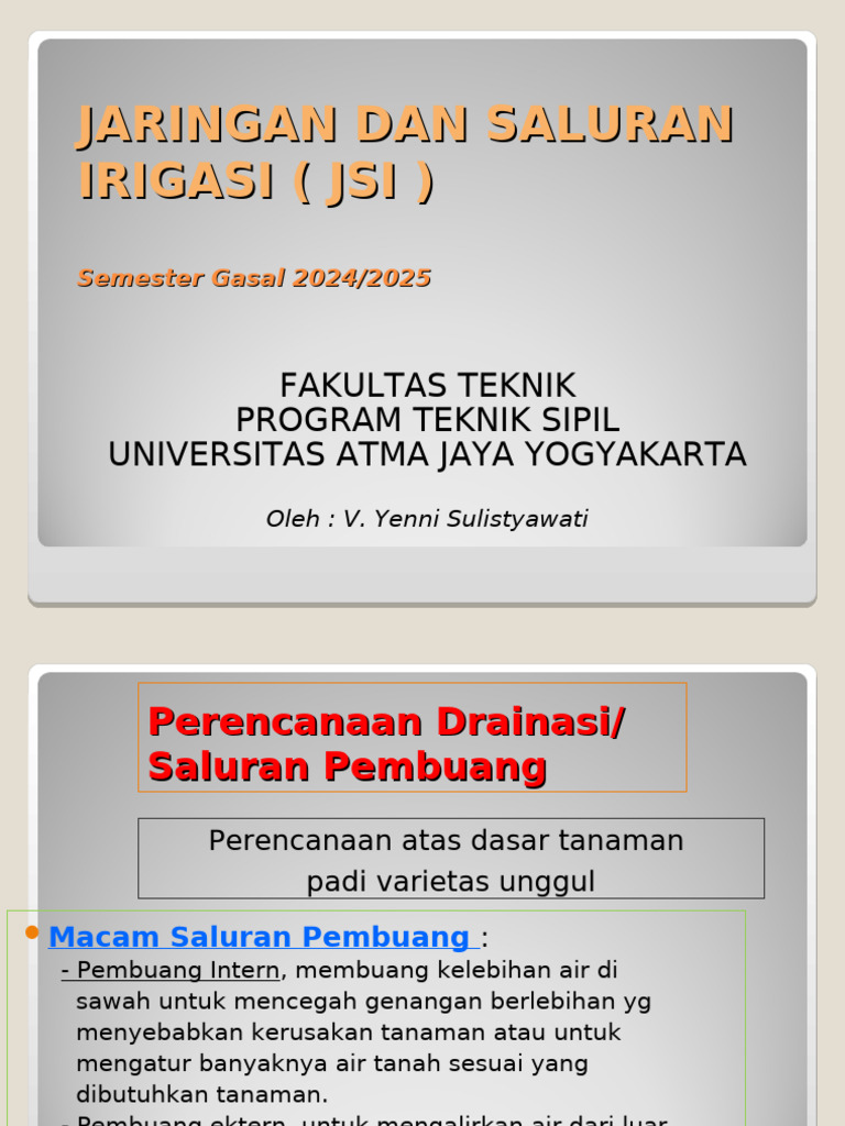 JSI - Drainasi | PDF