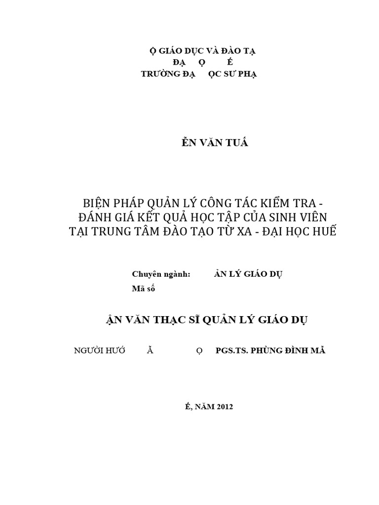 Nguyen Van Tuan - KTDG | PDF