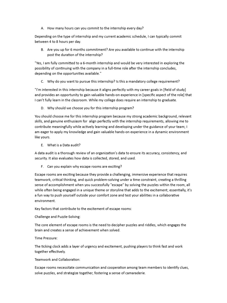 INTERNSHIP | PDF | Internship | Job Hunting