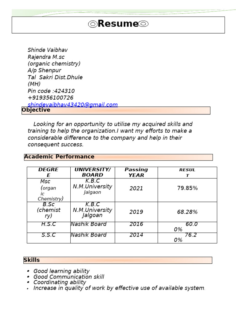 Vaibhav Rajendra Shinde | PDF