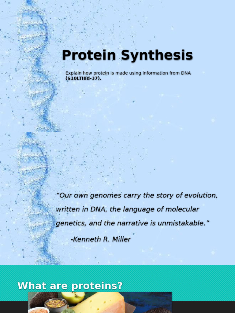 The Protein Synthesis Process | PDF | Translation (Biology) | Messenger Rna