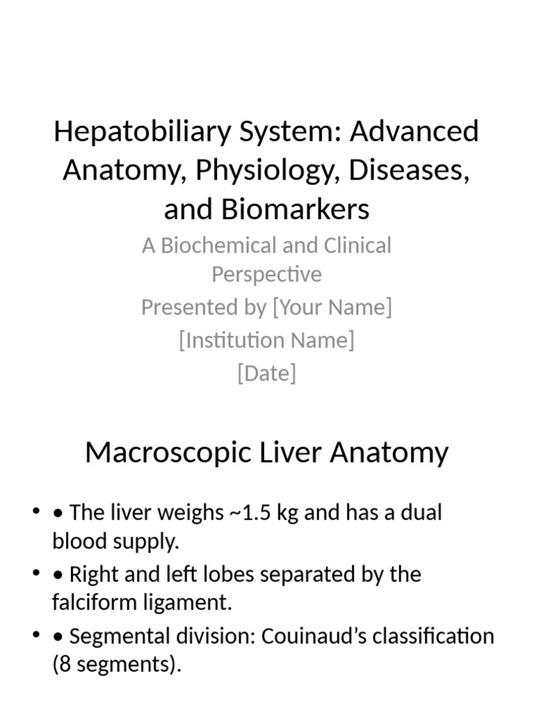 Hepatobiliary Presentation Advanced | PDF | Cirrhosis | Liver