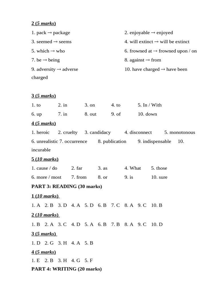 Grammar and Vocabulary Corrections | PDF