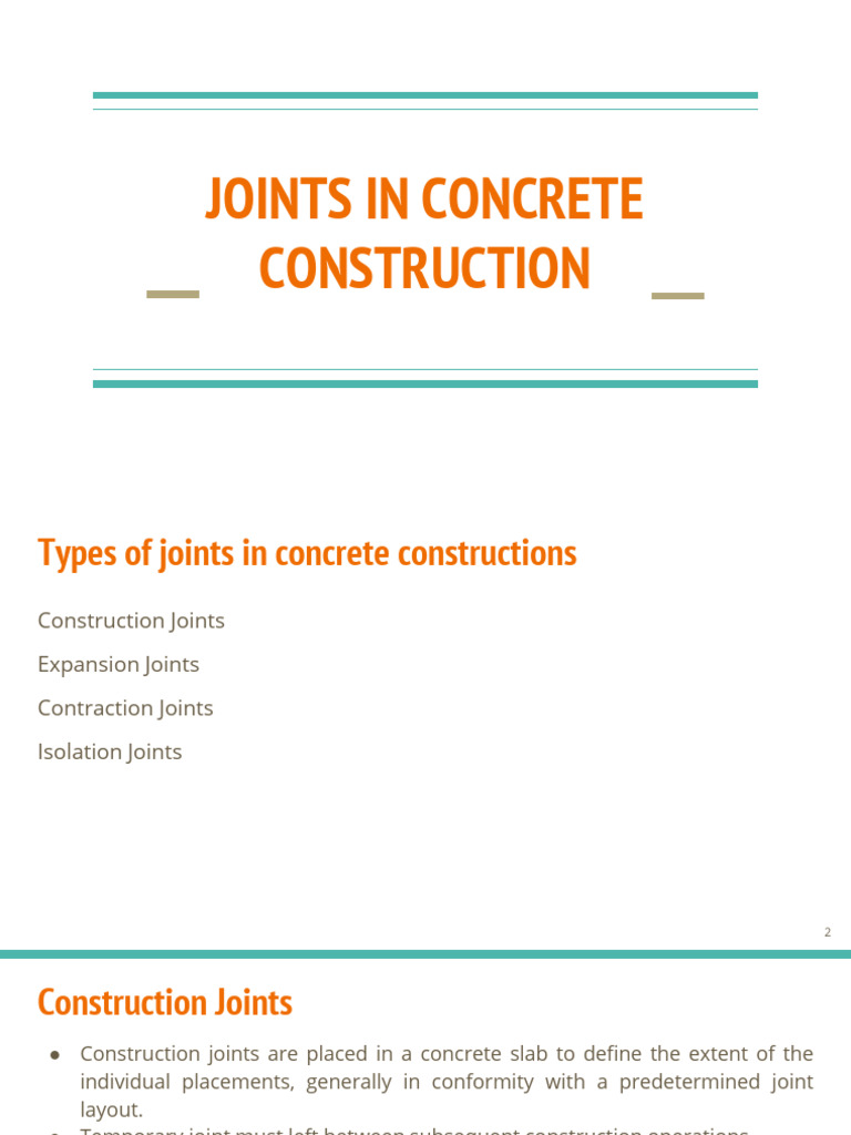 Joints in Concrete Construction | PDF | Concrete | Thermal Expansion